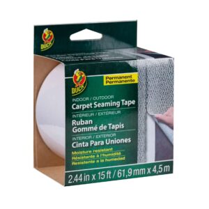 duck brand self-adhesive fiberglass carpet seaming tape, 2.44-inch by 15-feet, single roll (286519)