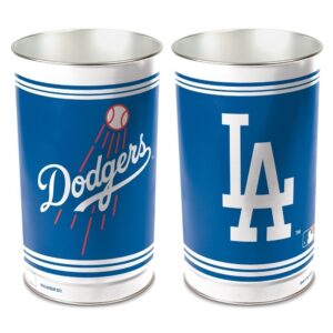 wincraft mlb los angeles dodgers 15 waste basket, team color, one size