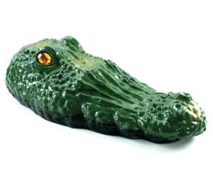 bird-x gator guard® floating alligator head bird scare with reflective eyes