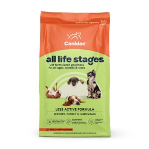 canidae all life stages dry dog food, less active formula with chicken, turkey & lamb, 5 lbs.