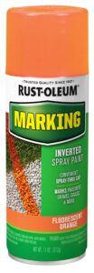 rust-oleum 1987830 specialty marking spray paint, 11 oz, fluorescent orange