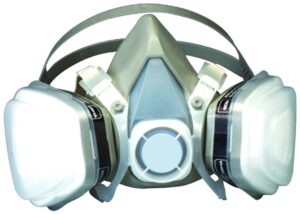 3m p95 respirator, half face, disposable, spray painting, pesticides, construction, 53p71, large size