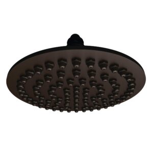 9" ceiling mount shower head valve finish: oil rubbed bronze