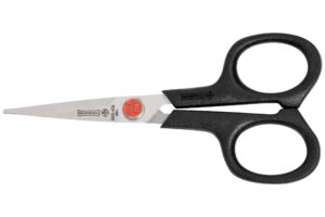 mundial red dot embroidery scissors 4.25", knife edge