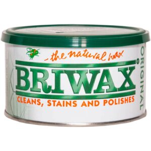 briwax (light brown) furniture wax polish, cleans, stains, and polishes