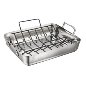 calphalon contemporary 16-inch stainless steel roasting pan with rack