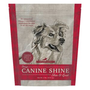 omega canine shine, 2 lb bag