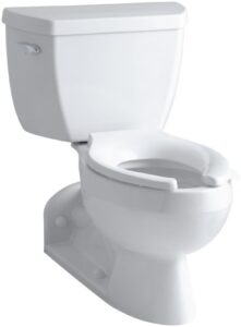 kohler k-3554-0 two-piece elongated toilet bowl 1.6 gpf white