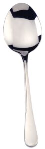 rsvp international endurance flatware collection stainless steel, dishwasher safe, serving spoon