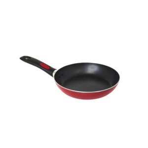 mirro a79602 get a grip aluminum nonstick fry pan cookware, 8-inch, red -