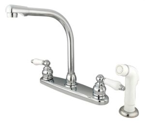 kingston brass kb711 victorian 8" centerset kitchen faucet, polished chrome