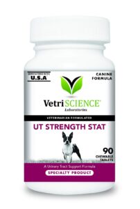 vetriscience laboratories - ut strength stat for dogs, urinary tract support supplement for dogs, 90 chewable tablets