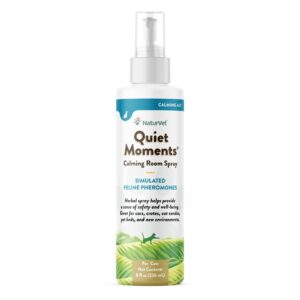 naturvet quiet moments herbal calming spray, 8 ounce- feline