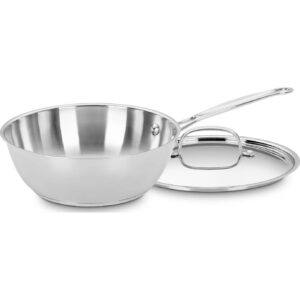 cuisinart 735-24 chef's classic stainless 3-quart chef's pan with cover