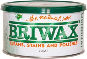 briwax (tudor brown) furniture wax polish, cleans, stains, and polishes