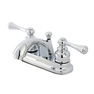 kingston brass kb3601bl vintage 4-inch centerset lavatory faucet, polished chrome