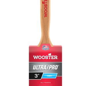 Wooster 4175-3 Ultra/Pro Firm Mink Flat Sash Paintbrush, 3-Inch, Natural