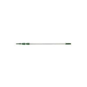 unger ed450 opti-loc aluminum extension pole, 14ft, three sections, green/silver