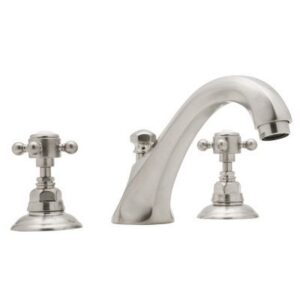 rohl a1884xcpn country bath tub filler faucet with swarovski crystal cross handles, polished nickel