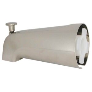 danco bath tub spout with diverter, brushed nickel, 1-pack (89249)