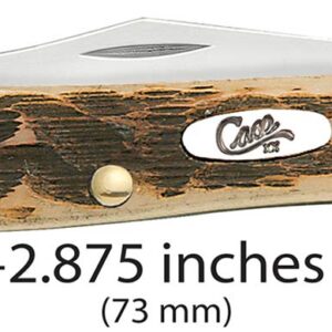 Case XX WR Pocket Knife Amber Bone Peanut Item #045 - (6220 SS) - Length Closed: 2 7/8 Inches