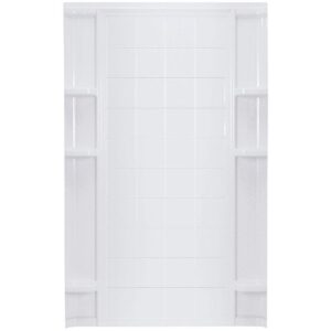 sterling china/vikrell 72132100-0 ensemble tile alcove 60-inch shower back wall