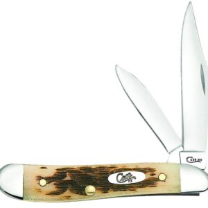 Case XX WR Pocket Knife Amber Bone Peanut Item #045 - (6220 SS) - Length Closed: 2 7/8 Inches