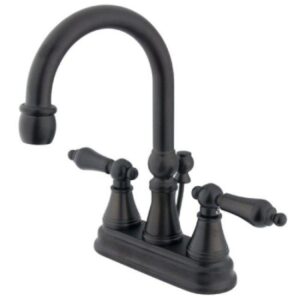 madison centerset bathroom faucet with double lever handles finish: oil rubbed bronze