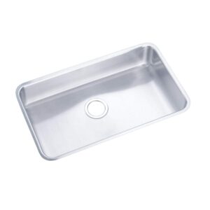 elkay lustertone eluh2816 single bowl undermount stainless steel kitchen sink