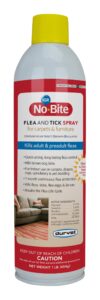 durvet no bite igr flea and tick spray, 16 ounces, for carpets and furniture