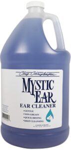 chris christensen mystic ear dog ear cleaner, groom like a professional, gentle & non-greasy, deep cleansing, quick drying, made in the usa, gallon