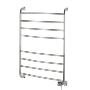 warmrails kensington towel warmer - wall mounted towel warmer rack for drying towels and garments - 39.5-inch chrome finish frame - model hskc