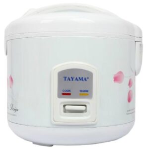 trc-10 cool touch 10-cup rice cooker and warmer with steam basket, white