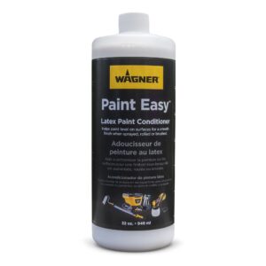 wagner spraytech 0154840 paint easy paint conditioner, latex paint thinner for smooth, consistent finish, 32 oz. bottle , white