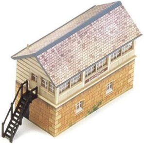 hornby r8005 oo gauge signal box - model railway accessories, miniature diorama scenery train sets - lifelike train signal box model - scale 1:76