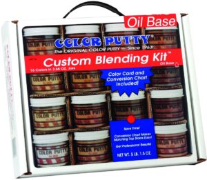 oil based custom blending kit by color putty - includes sixteen 3.68 oz jars of high-performance-putty