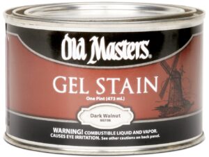 old masters, dark walnut 80708 gel stain, 1 pint (single), 16 fluid ounces