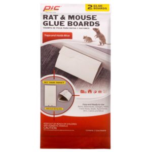 pic professional-strength rat & mouse glue boards (2 pack)