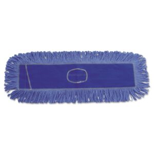 unisan 1124 mop head, dust, looped-end, cotton/synthetic fibers, 24 x 5, blue