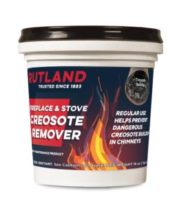 rutland creosote remover, fireplace, wood stove & chimney cleaner, 1 lb tub