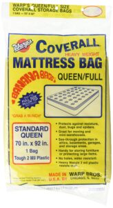 warp brothers cb-70 banana mattress bag for queen or full, 70 92-inch, yellow