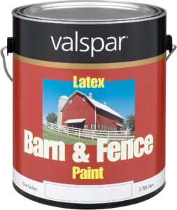 1 gallon white exterior barn & fence latex paint 18-3121-70 gl