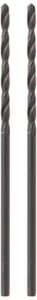 bosch bl2131 2-piece 1/16 in. x 1-7/8 in. fractional jobber black oxide drill bit for applications in light-gauge metal, wood, plastic