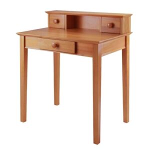 winsome wood studio home office, honey