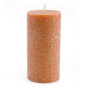 root candles 33619 unscented timberline pillar candle , 3 x 6-inches, rust