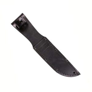 ka-bar 1256s, leather sheath, black,5-1/4-inch