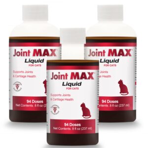 joint max liquid for cats - vitamins, minerals, antioxidants - glucosamine, chondroitin - supports joints and cartilage health, chicken flavor - veterinarian formulated - 24 fl oz