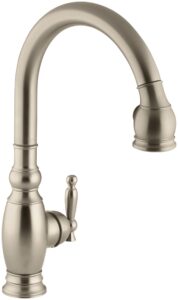 kohler k-690-bv vinnata kitchen sink faucet, vibrant brushed bronze