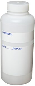 sp bel-art write-on 1000ml (32oz) polyethylene bottles; polypropylene cap, 53mm closure (pack of 6) (f10662-1000)