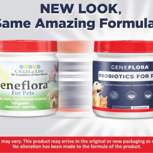 Geneflora Digestive Enzymes and Probiotics for Dogs, Cats, Rabbits and More to Boost Immunity, Relieve Allergies, Reduce Doggy Breath, Reduce Diarrhea and Gas, and Promote Regular Bowel Movements